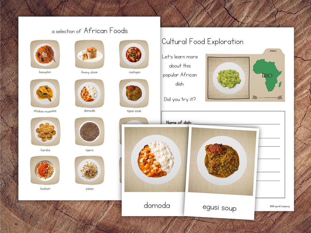 African Foods Pack With Extension - Etsy