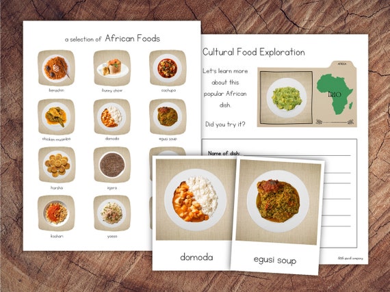 African Foods Pack With Extension - Etsy