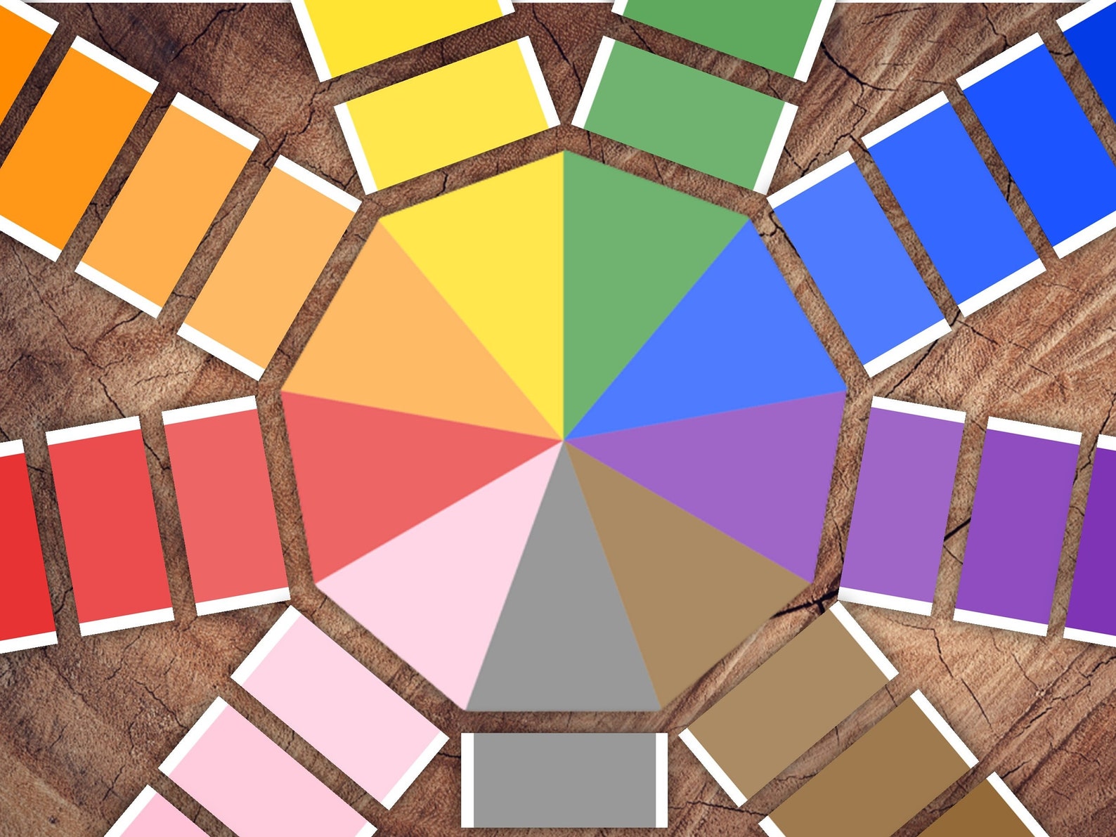 Printable Montessori Colour Tablets, Preschool Colours - Etsy