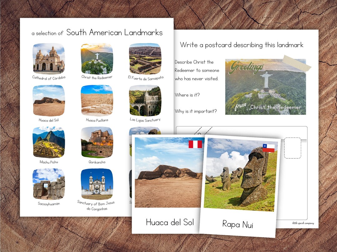 South American Landmarks Pack With Extension - Etsy