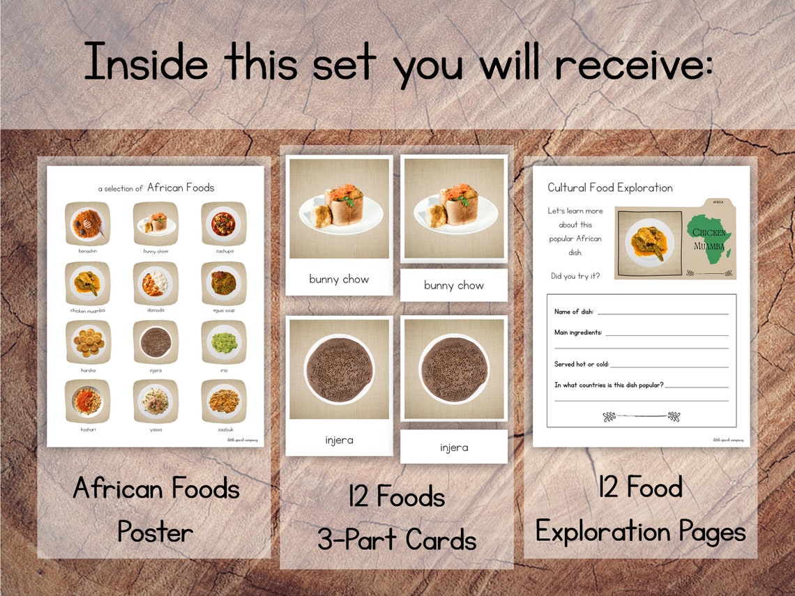 African Foods Pack With Extension - Etsy Canada