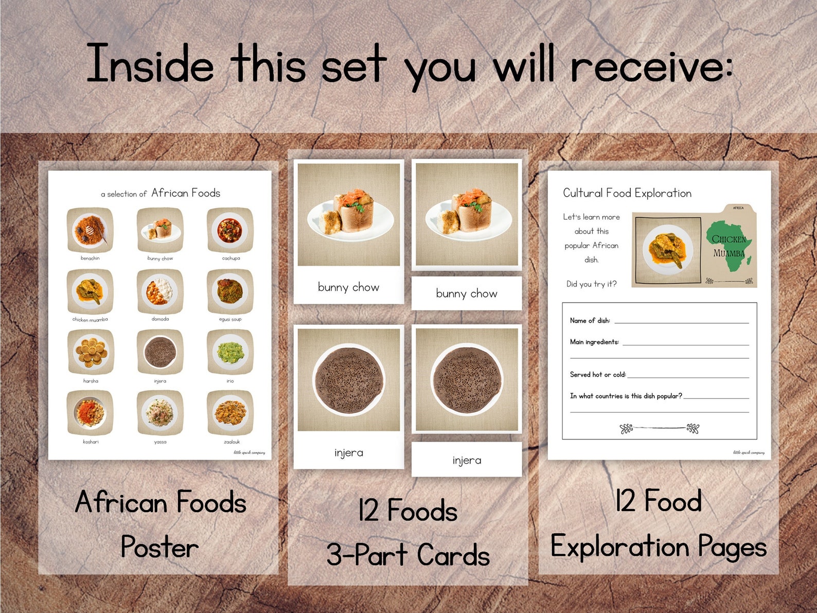 African Foods Pack With Extension - Etsy Canada
