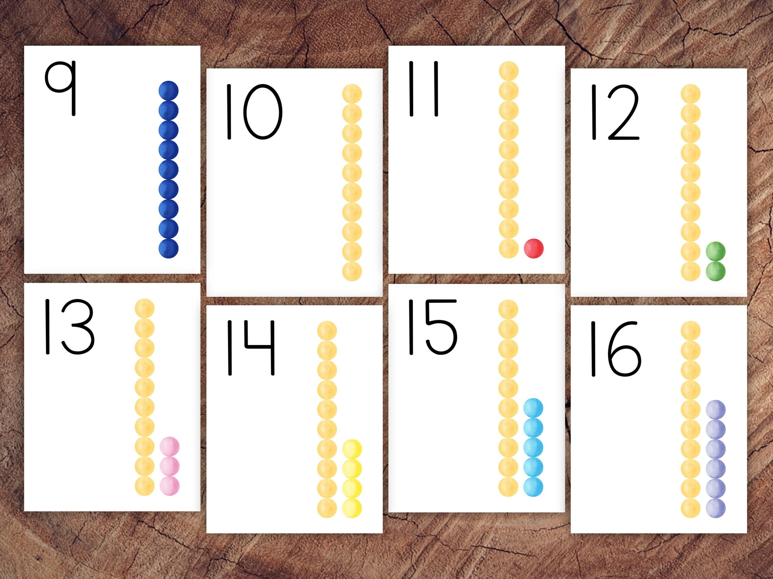Number Cards 1-20 - Etsy