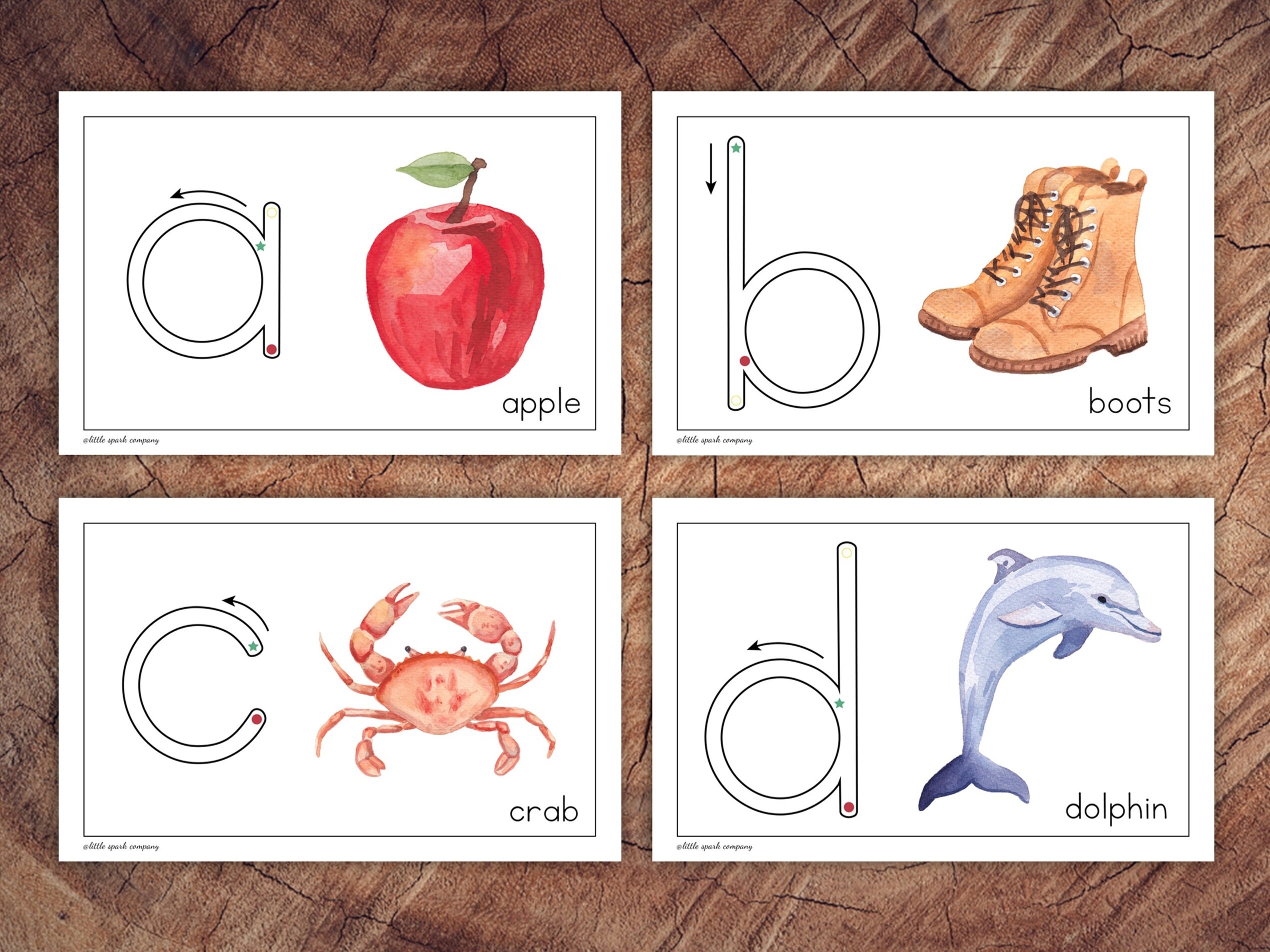 Printing Primer Cards Lowercase Edition - Etsy