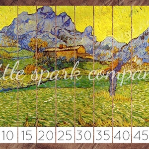 Skip Counting With Van Gogh Preschool Skip Counting Puzzles | Etsy