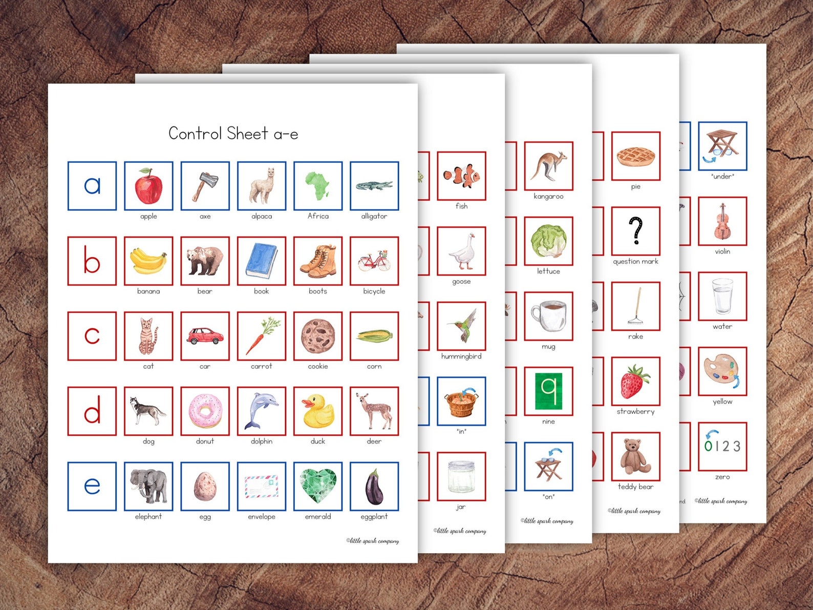 Beginning Letter Sounds Picture Sorting Card Set, Red Consonants Blue ...