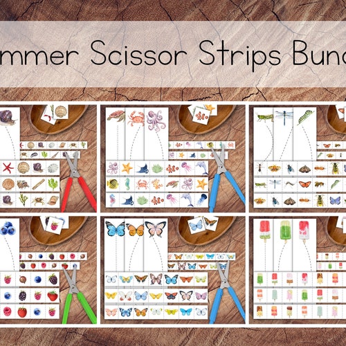 Autumn Scissor Strips Bundle Cutting Strips Preschool - Etsy