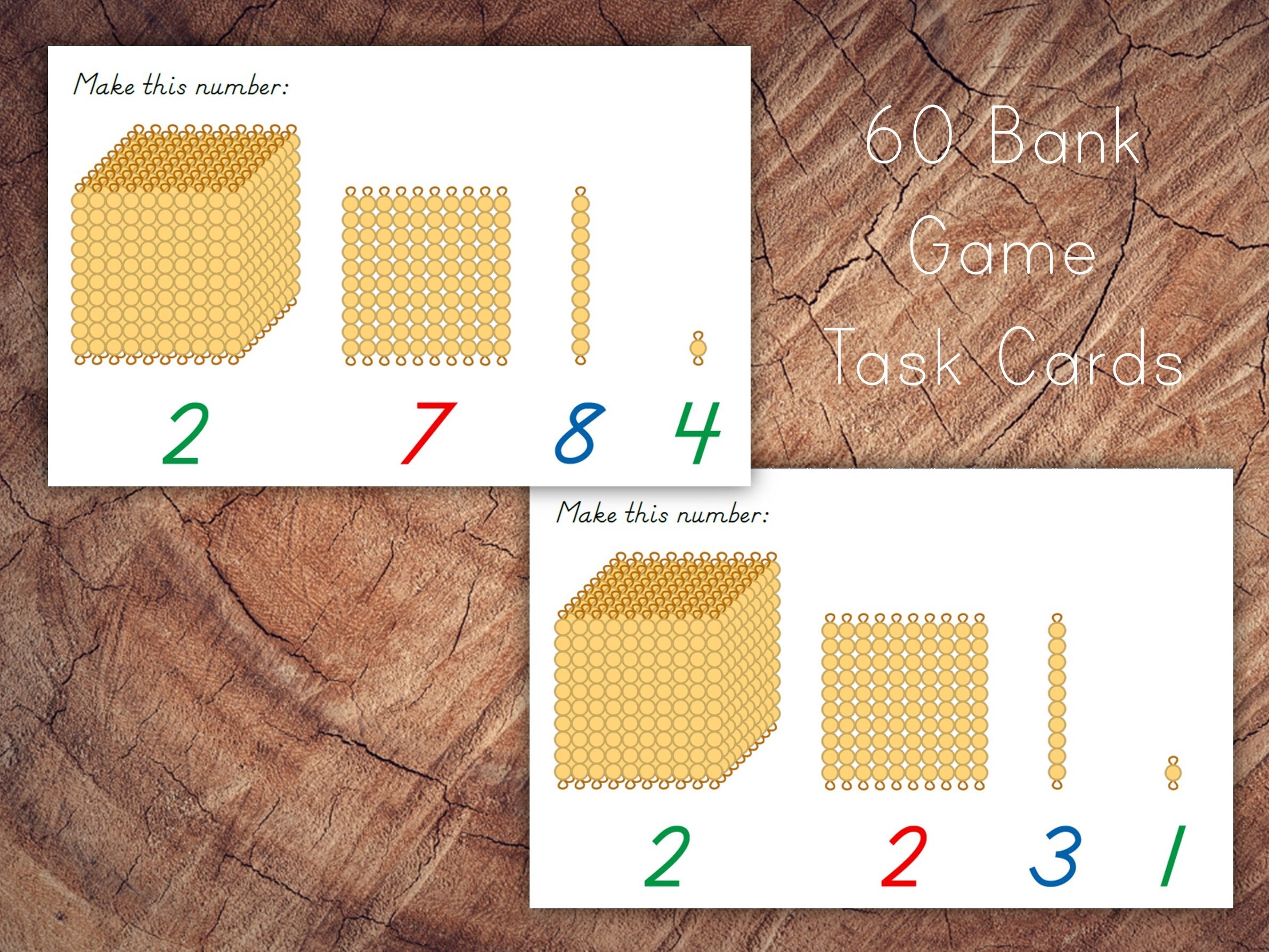 Montessori Golden Beads Bundle Printable Math Resource | Etsy