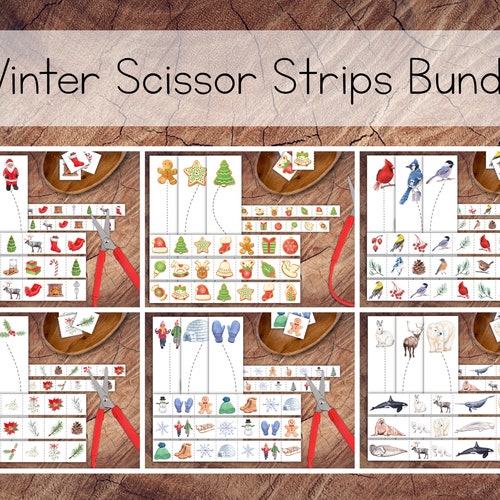 Autumn Scissor Strips Bundle Cutting Strips Preschool | Etsy