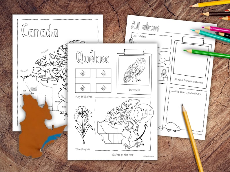 Canadian Provinces & Territories Research Pack Homeschool - Etsy