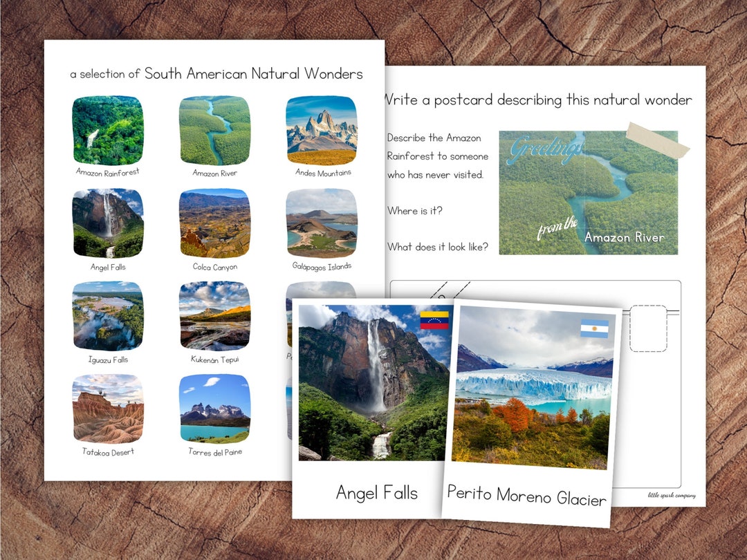 South American Natural Wonders Pack With Extension - Etsy