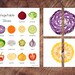 Fruit Slices Symmetry Puzzles Matching Cards Toddler - Etsy