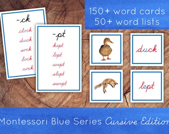 Montessori Green Series Language Cards Learn to Read | Etsy