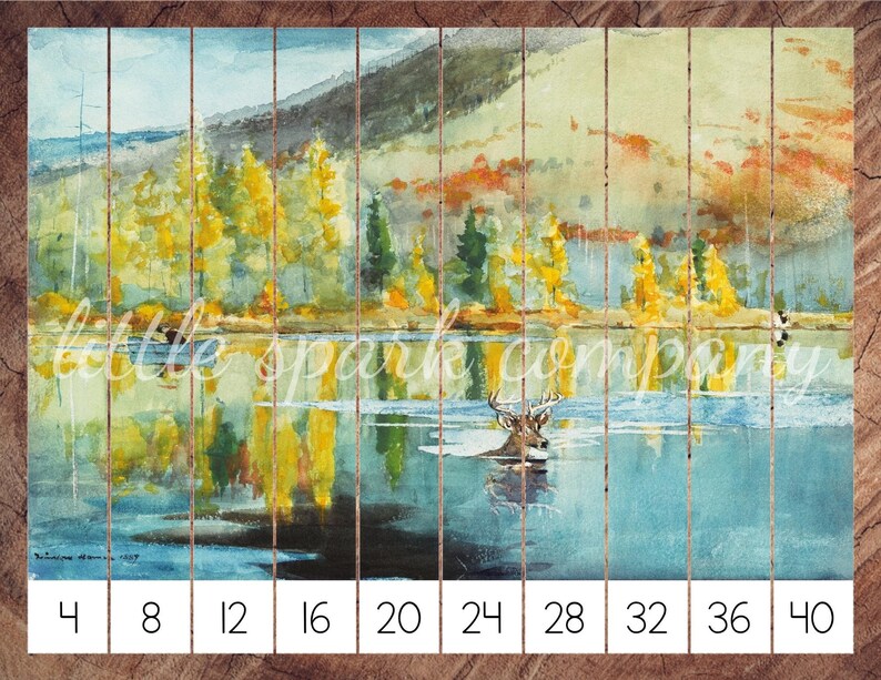 Skip Counting With Homer Preschool Skip Counting Puzzles - Etsy