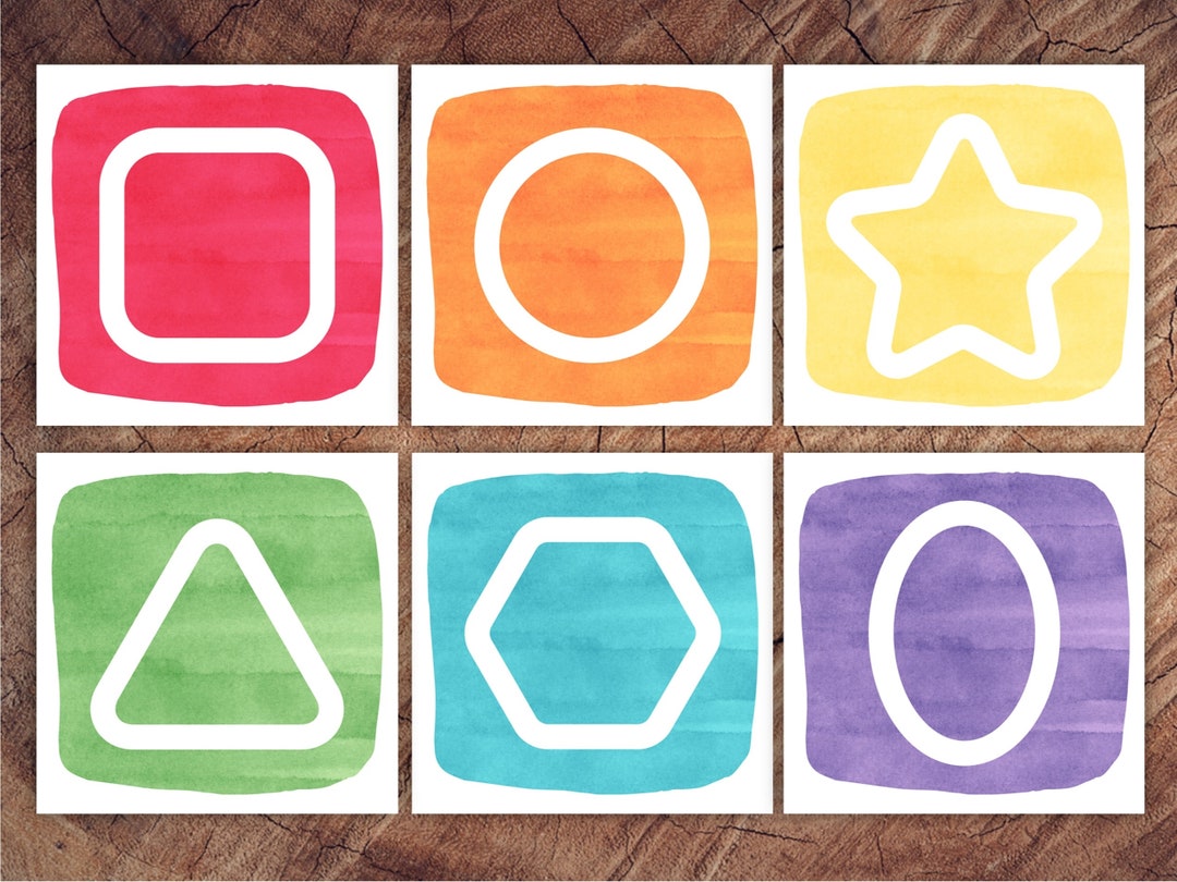 Shapes Finger Tracing Cards, Toddler Preschool Fine Motor Activity - Etsy