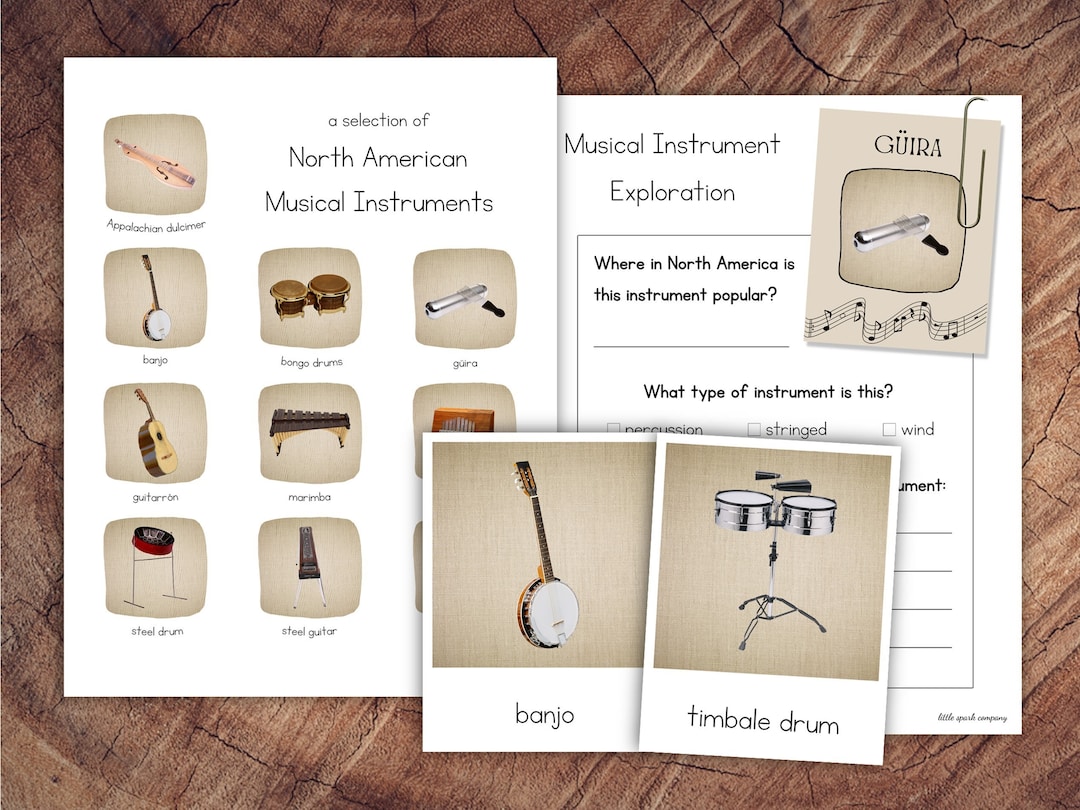 North American Musical Instruments Pack With Extension - Etsy
