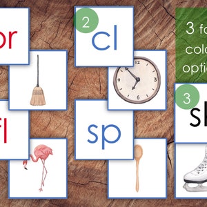 Preschool Consonant Blends Picture Matching Cards - Etsy
