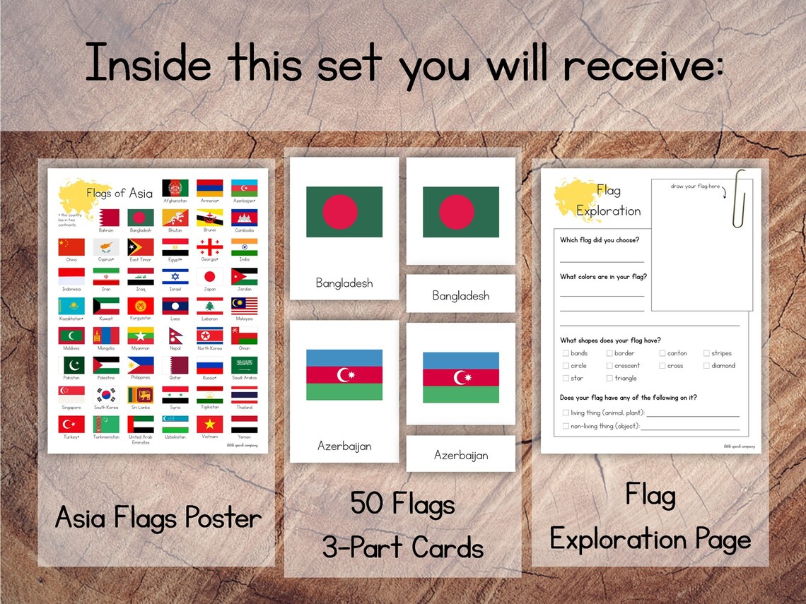 Asian Flags Pack With Extension - Etsy