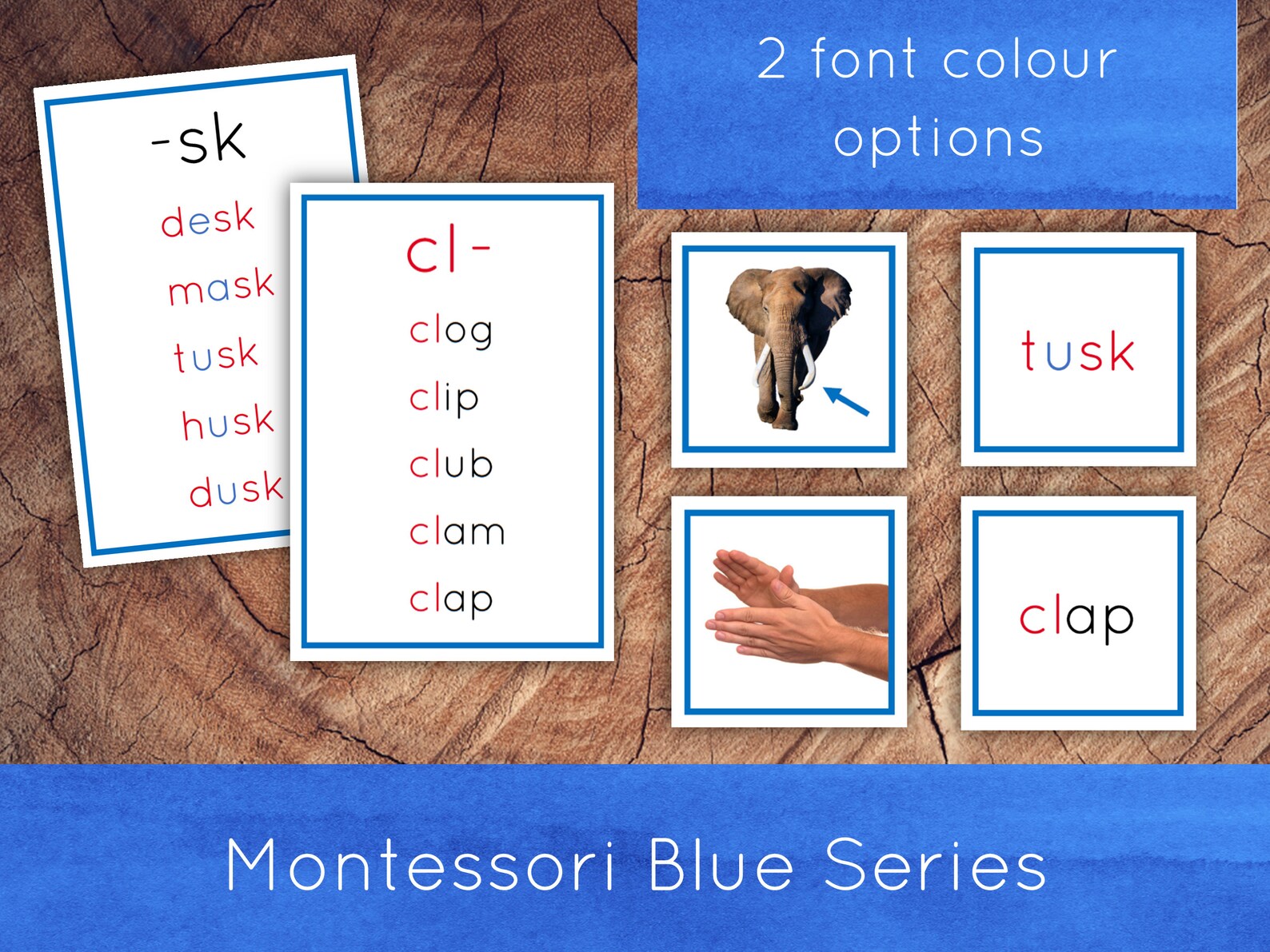 Montessori Blue Series Language Cards Learn to Read | Etsy Canada