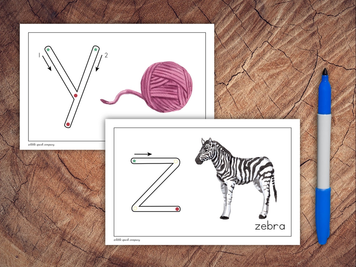 Printing Primer Cards, Lowercase Edition - Etsy