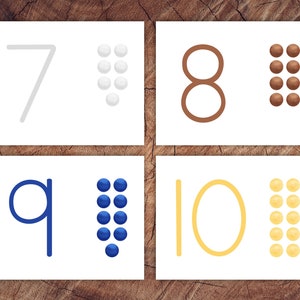 Preschool Numbers 1-10 Poster and Cards - Etsy