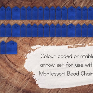 Printable Montessori Skip Counting Arrows for Short and Long Bead ...
