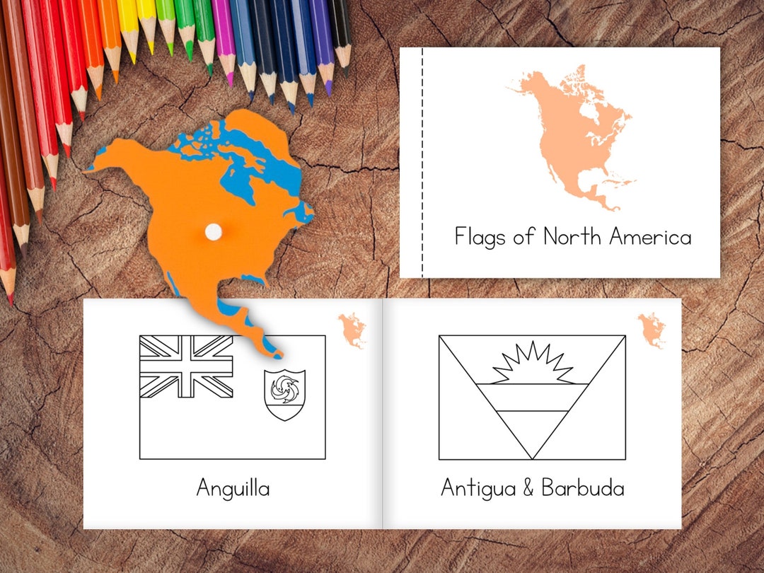 North American Flags Booklet - Etsy