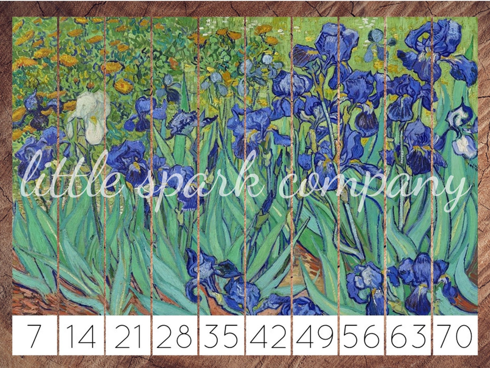 Skip Counting With Van Gogh Preschool Skip Counting Puzzles | Etsy