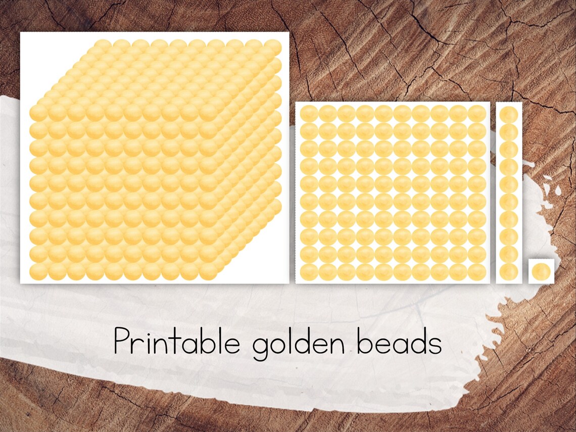 Montessori Golden Beads Bundle, Printable Math Resource - Etsy
