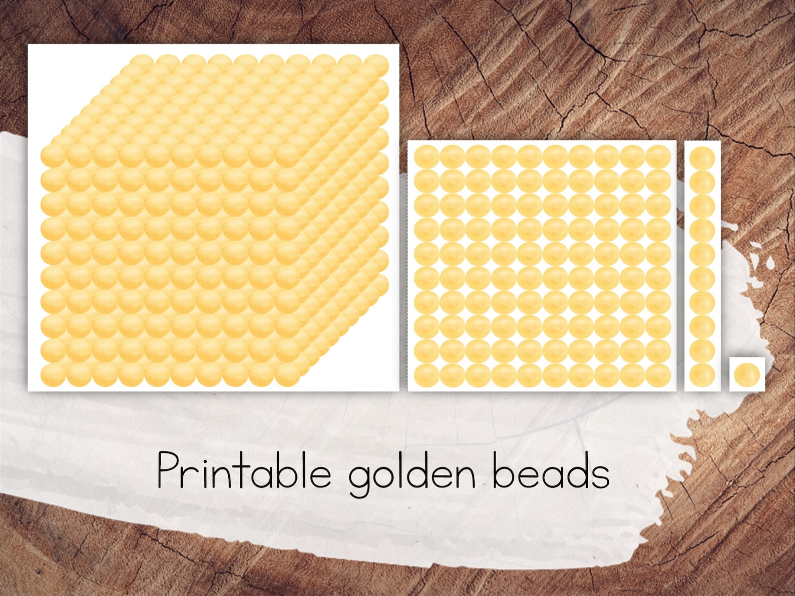 Montessori Golden Beads Bundle Printable Math Resource - Etsy