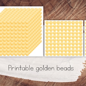 Montessori Golden Beads Bundle, Printable Math Resource - Etsy