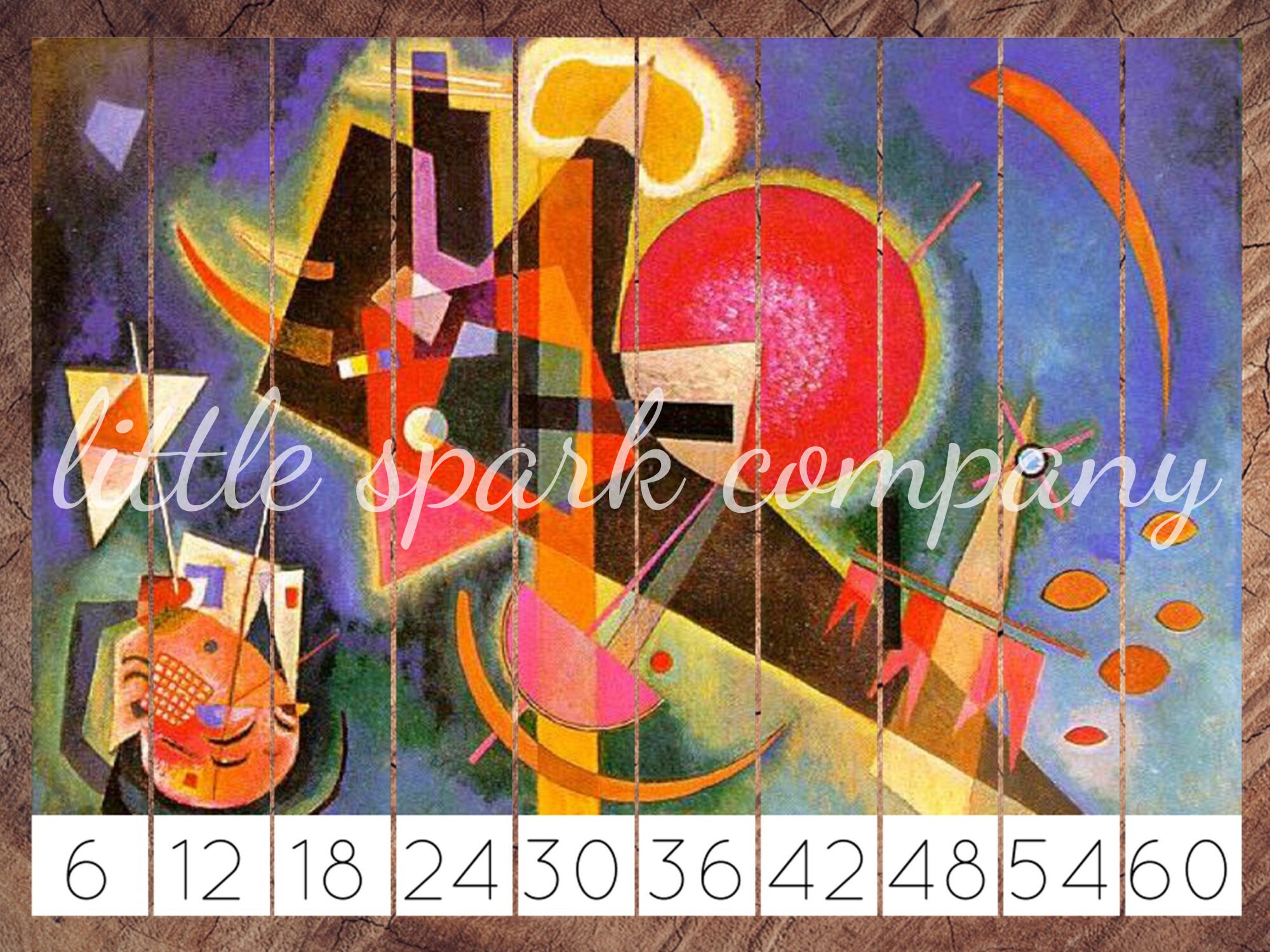 Skip Counting with Kandinsky Preschool Skip Counting Puzzles | Etsy