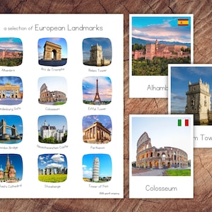 European Landmarks Pack With Extension - Etsy