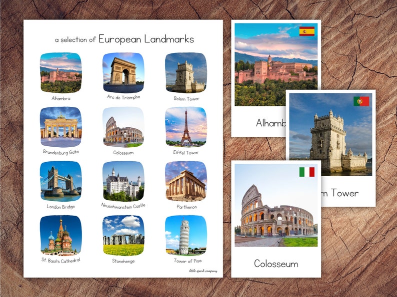 European Landmarks Pack With Extension - Etsy