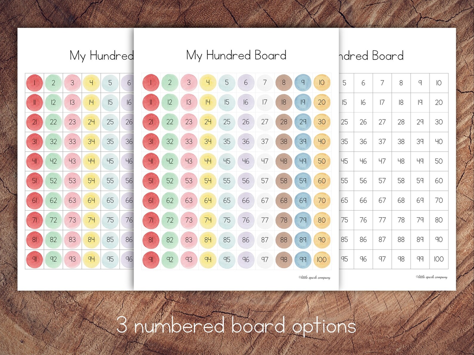 Printable Hundred Board, Montessori Preschool Math - Etsy