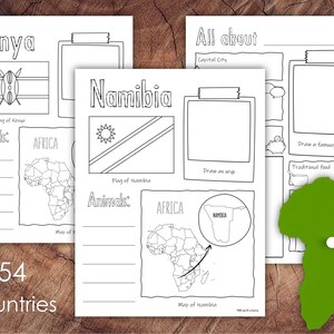 African Countries Research Pack, Homeschool Geography - Etsy