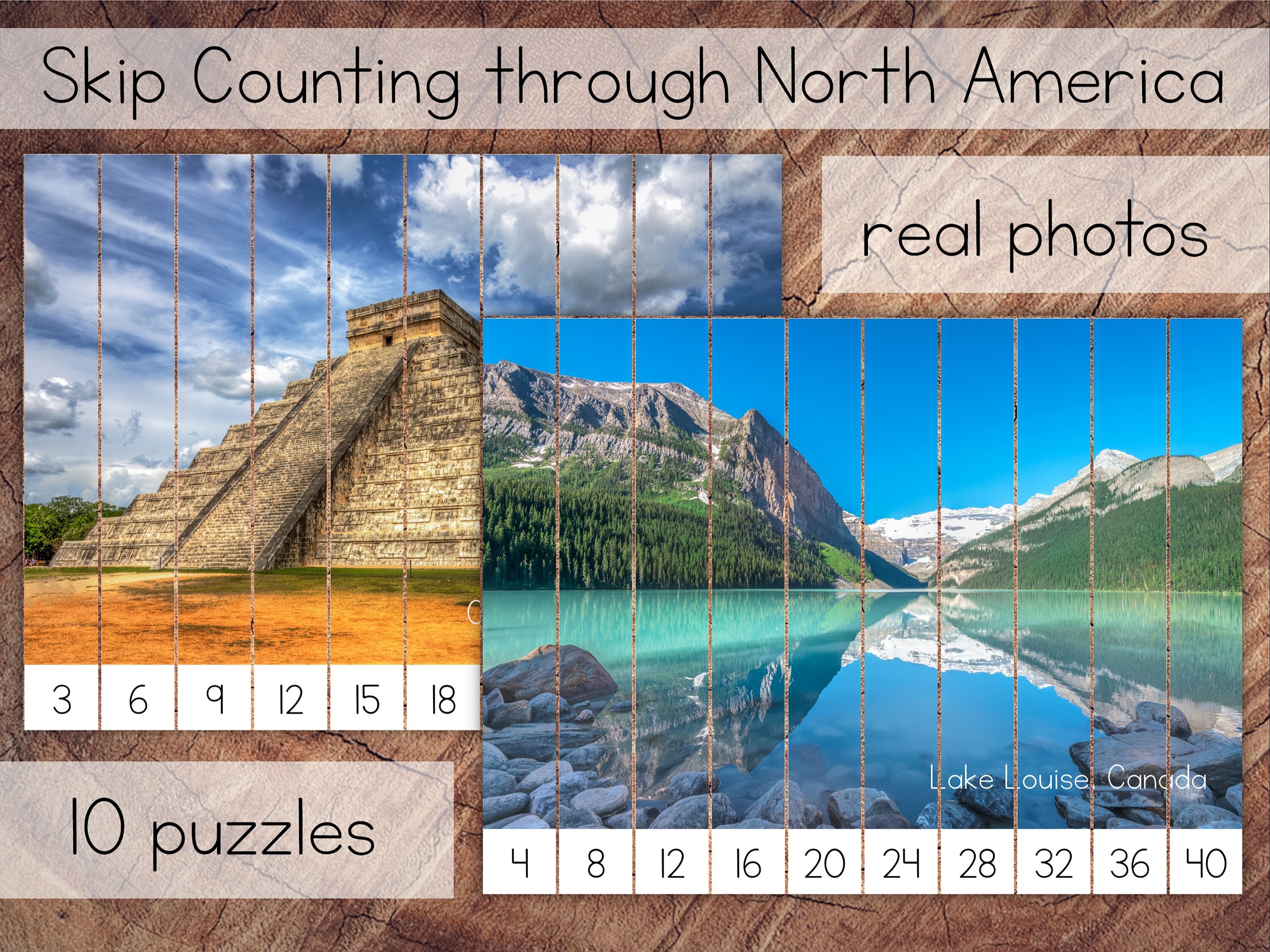 Skip Counting Through North America Preschool Skip Counting | Etsy