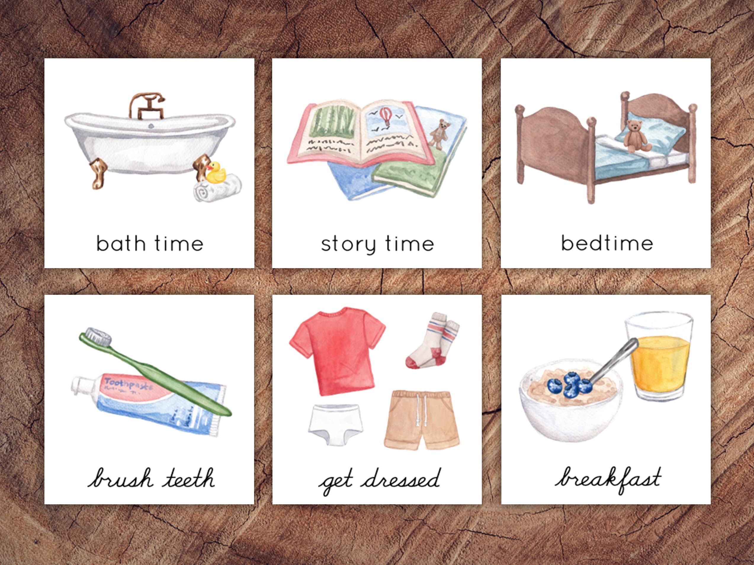 Daily Rhythm Card Set Toddler Preschool Schedule - Etsy Australia