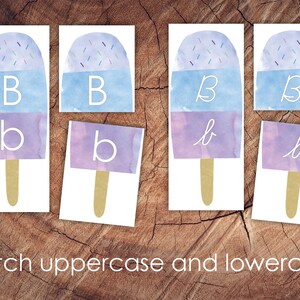 Summer Popsicles Numbers and Letters, Alphabet Matching, Number ...