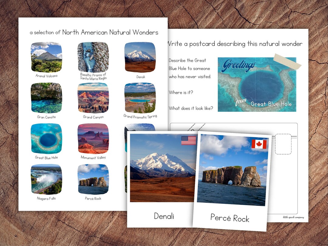 North American Natural Wonders Pack With Extension - Etsy