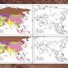 Asia Montessori Puzzle Map Control Sheets - DIGITAL DOWNLOAD - Etsy