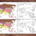 Asia Montessori Puzzle Map Control Sheets DIGITAL DOWNLOAD - Etsy