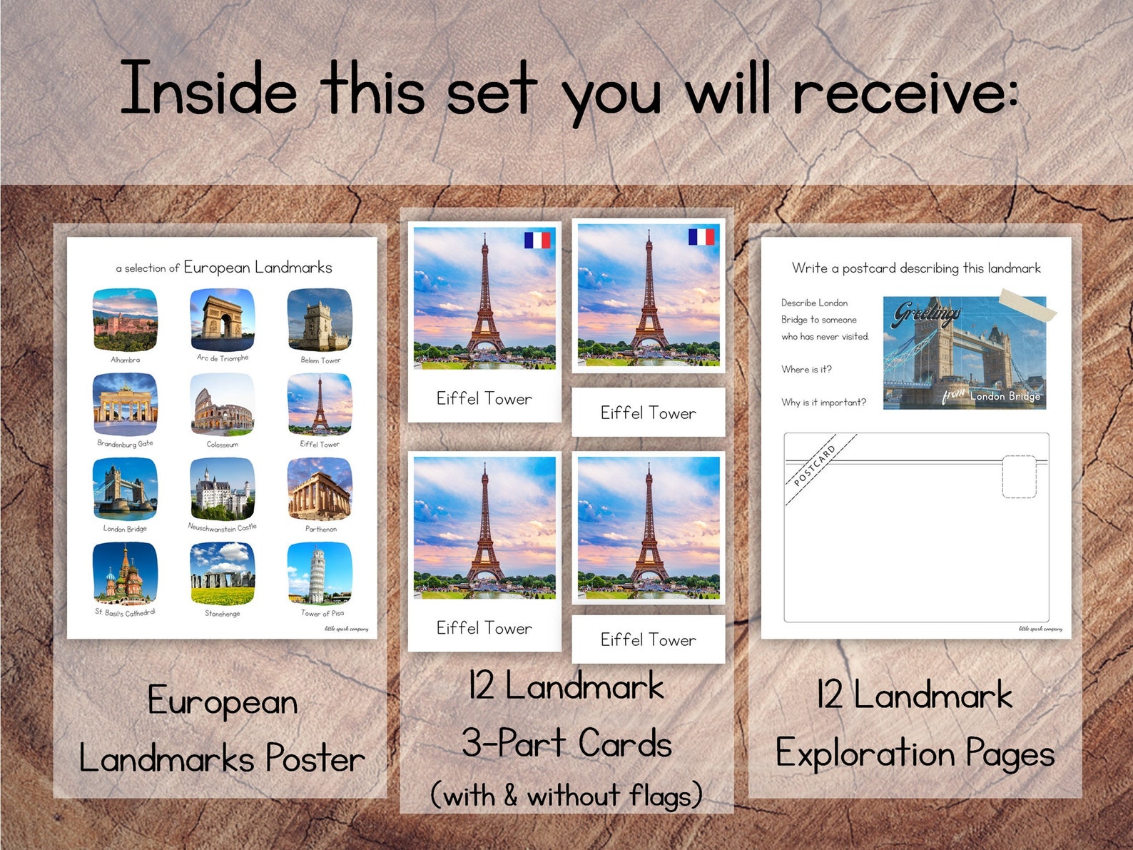 European Landmarks Pack With Extension - Etsy
