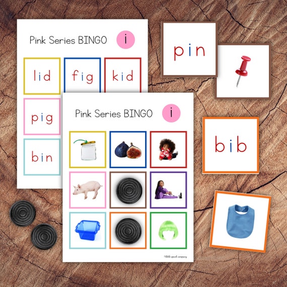 Montessori Pink Series Short I Bingo, aprende a leer palabras CVC - México
