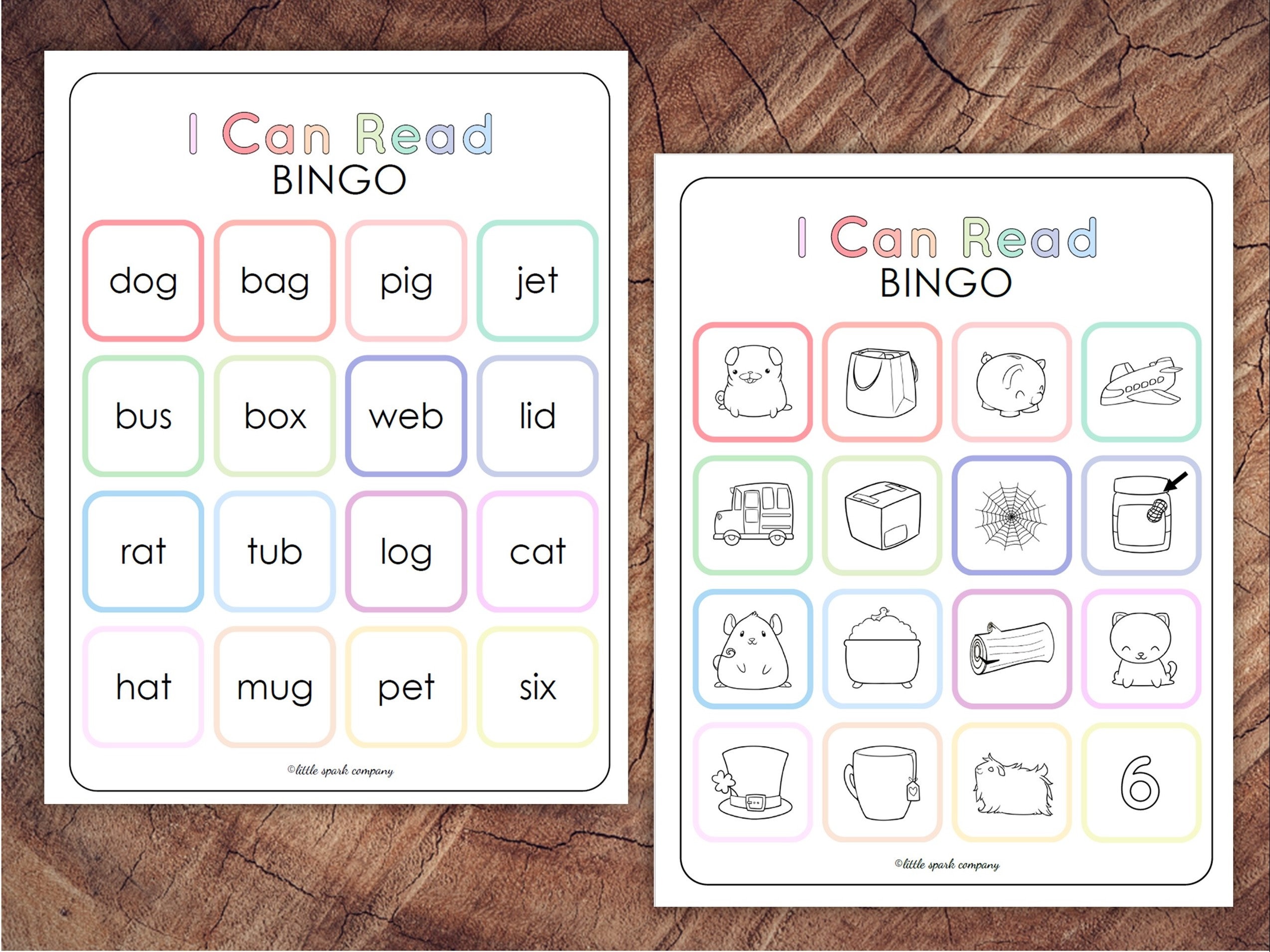 CVC I Can Read Bingo - Inclusive Bingo for All Reading Levels - Etsy
