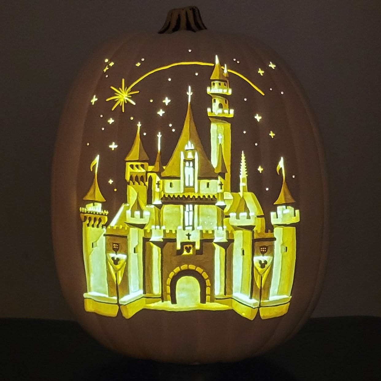 Cinderella Castle Pumpkin Carving