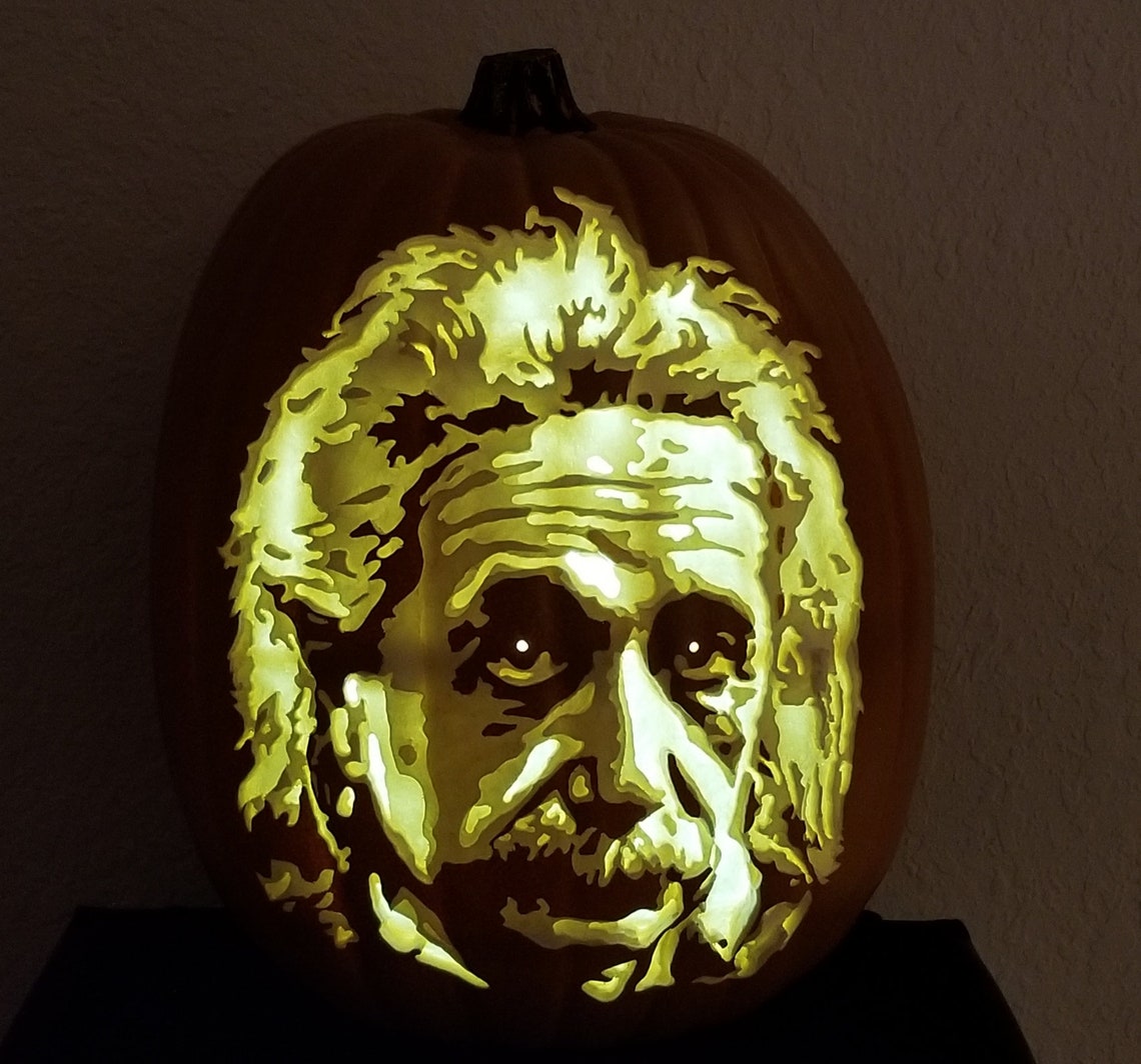 Albert Einstein - 13 Inch Hand-carved Artificial Pumpkin - Etsy