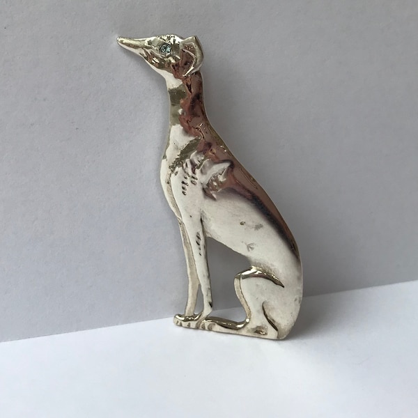 Greyhound Brooch - Etsy UK