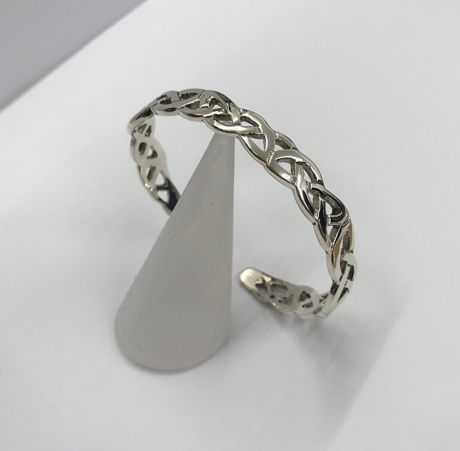 Sterling silver 925 Celtic torque bangle open work bangle | Etsy