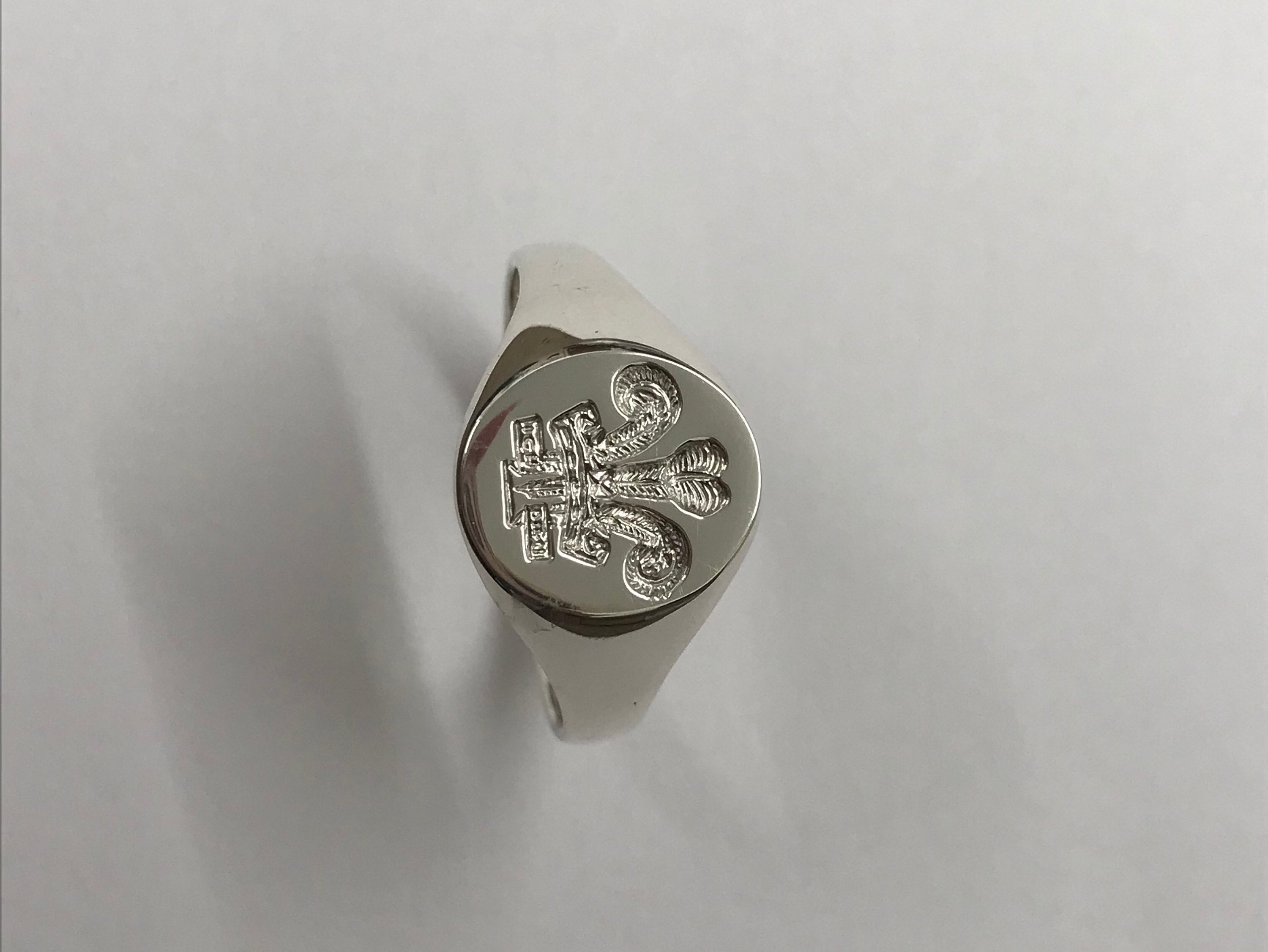 Sterling Silver Prince of Wales Signet Ring: Handcrafted Gift - Etsy